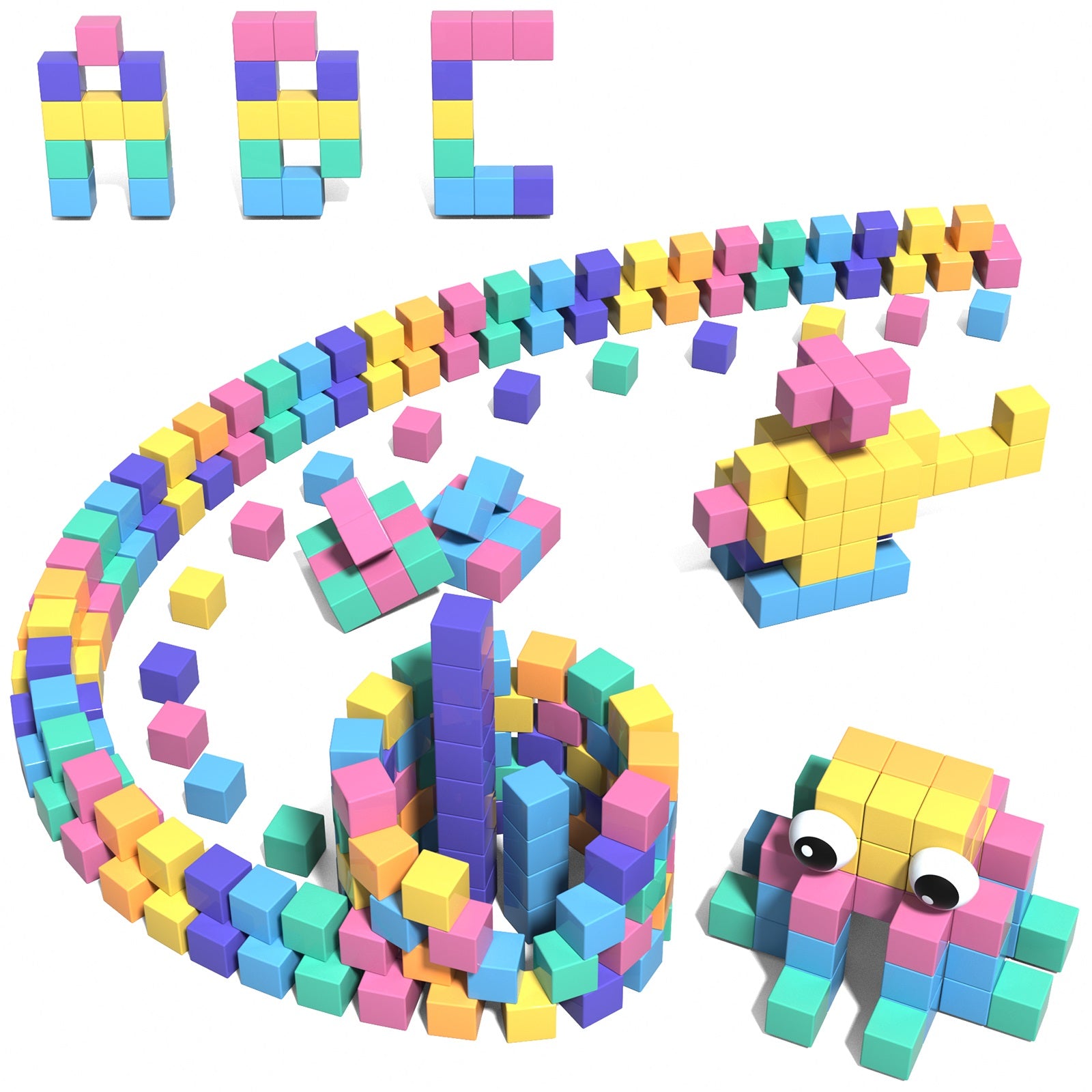 【Pastel Plain】Magnetic Tiles Building Blocks STEM Toys | 2025 Color Co ...